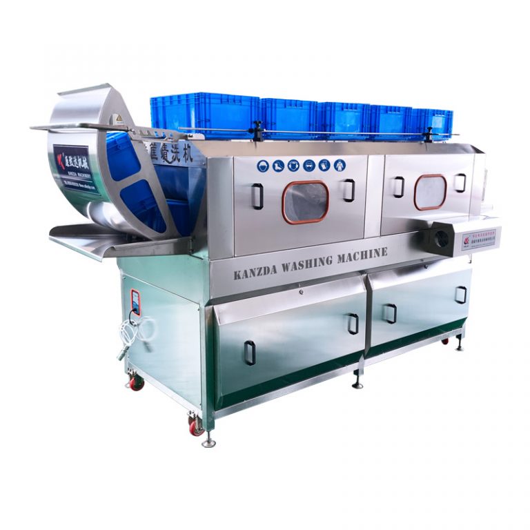 How to wash crates with a machine - Kanzda machinery